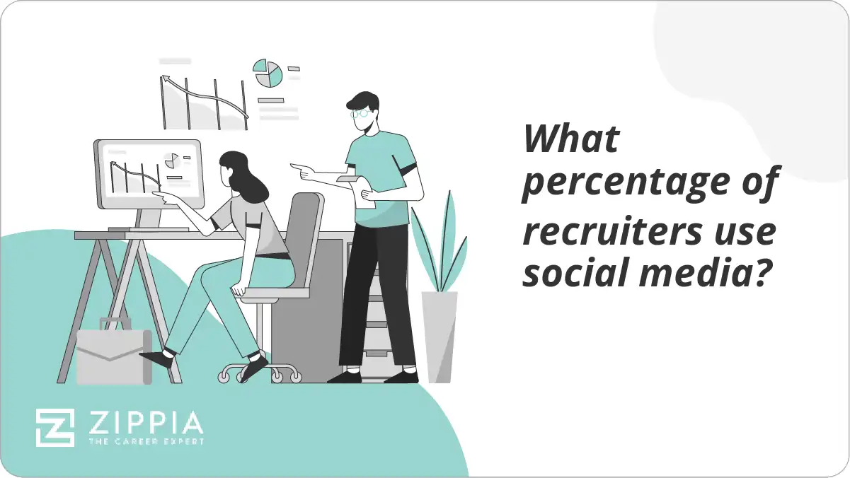 What percentage of recruiters use social media? - Zippia