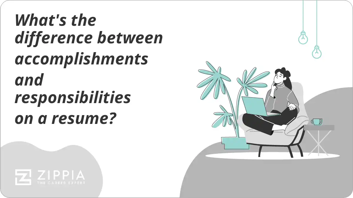 What's the difference between accomplishments and responsibilities on a ...