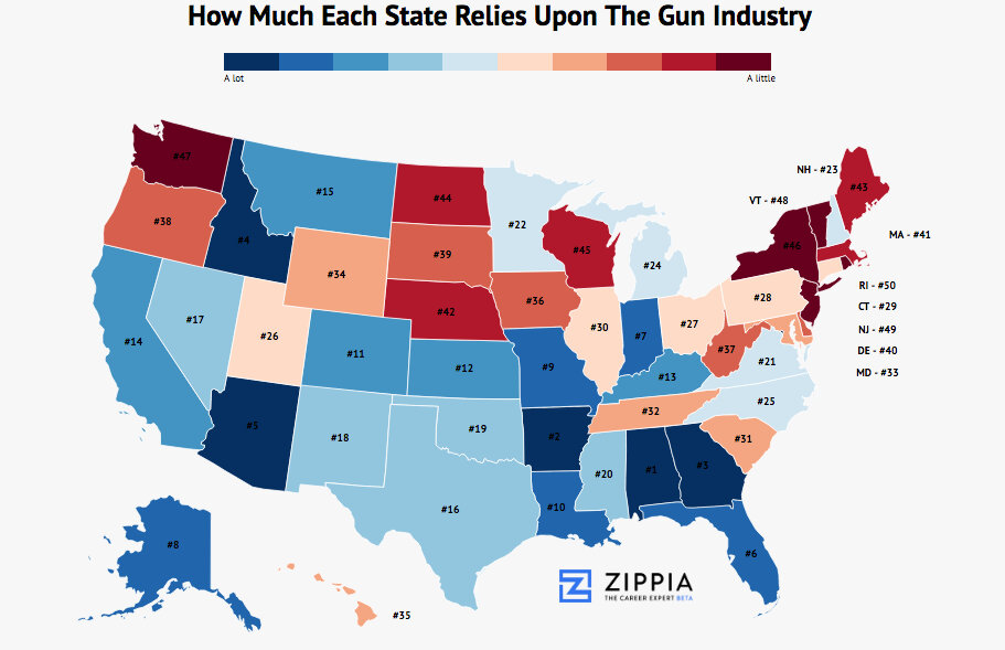 These Are the Gun Lobby's Favorites States - Zippia